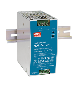 NDR-240-24 – Fuente de poder MEANWELL ajustable 24V 10A 240W, Metálica ...